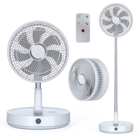 Other | Remote 12 Cordless Pedestaltable Foldaway 5speed Telescopic Fan ...